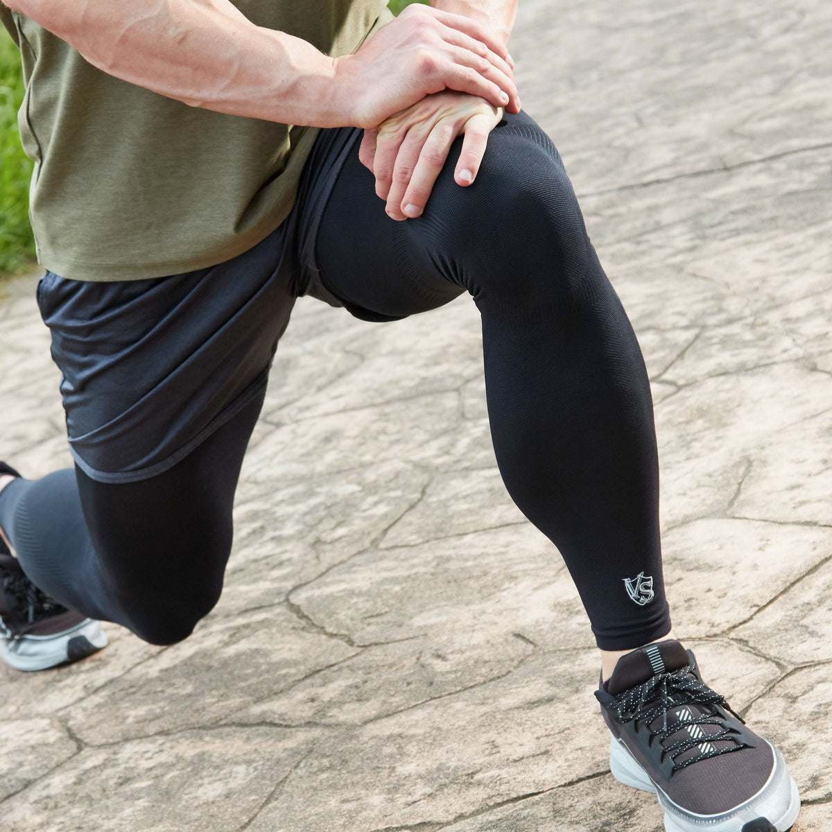 Recovery Leg Sleeves - Compression Full Leg Sleeves (Pair) - Vital Salveo