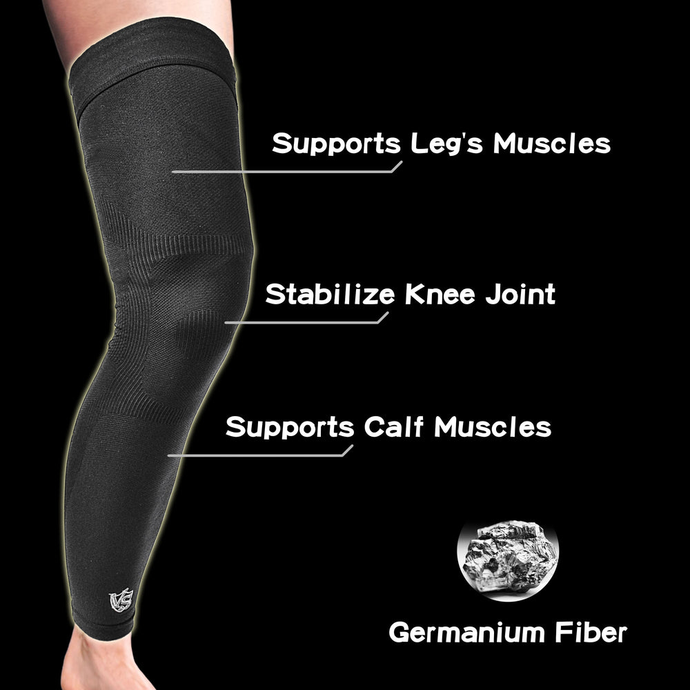 Recovery Leg Sleeves - Compression Full Leg Sleeves (Pair) - Vital Salveo